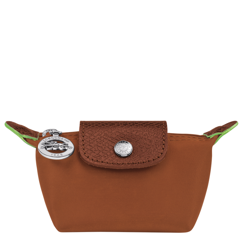 Le Pliage Green Coin purse Cognac - Recycled canvas | Longchamp TH