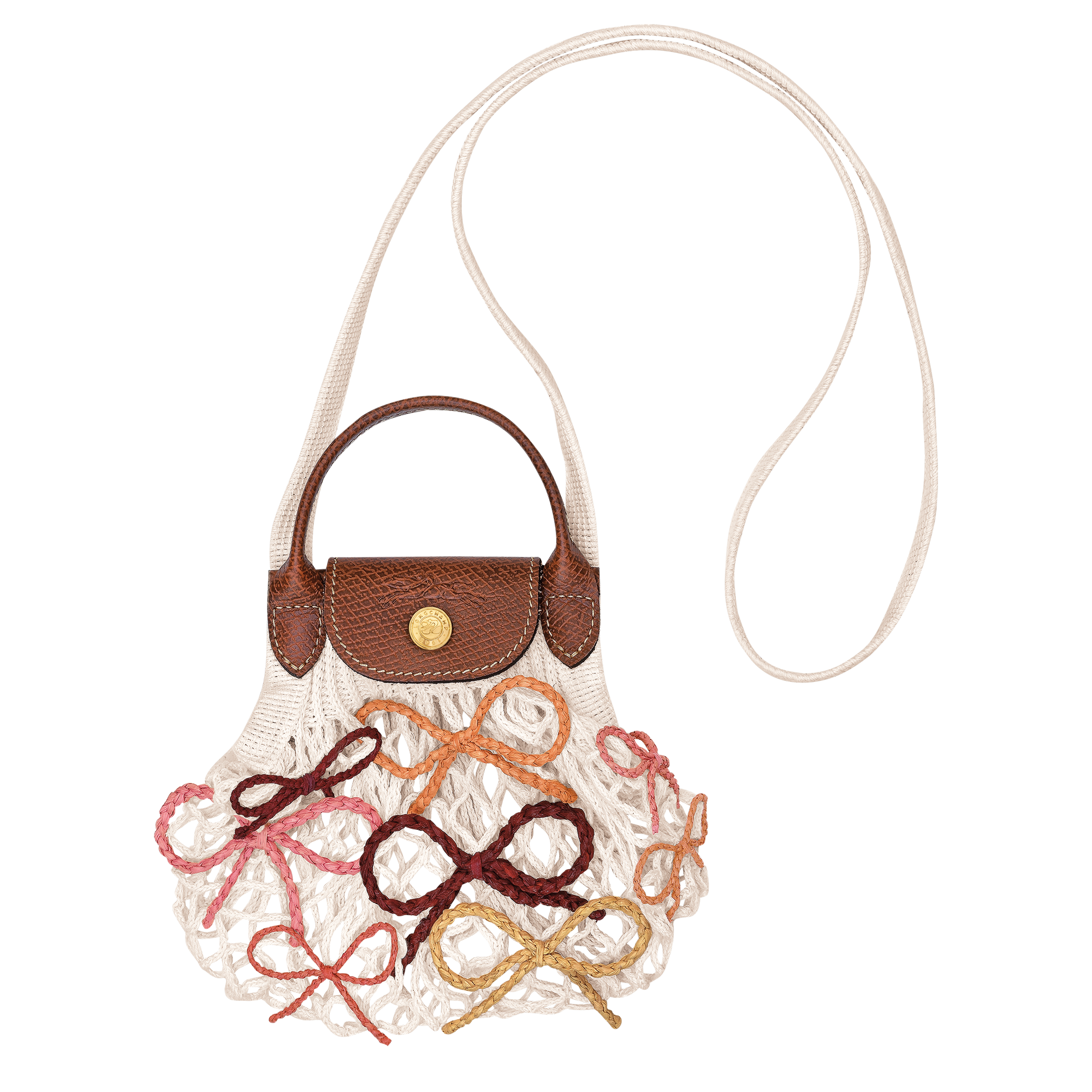 Le Pliage Collection Mesh bag Ecru - Canvas | Longchamp TH