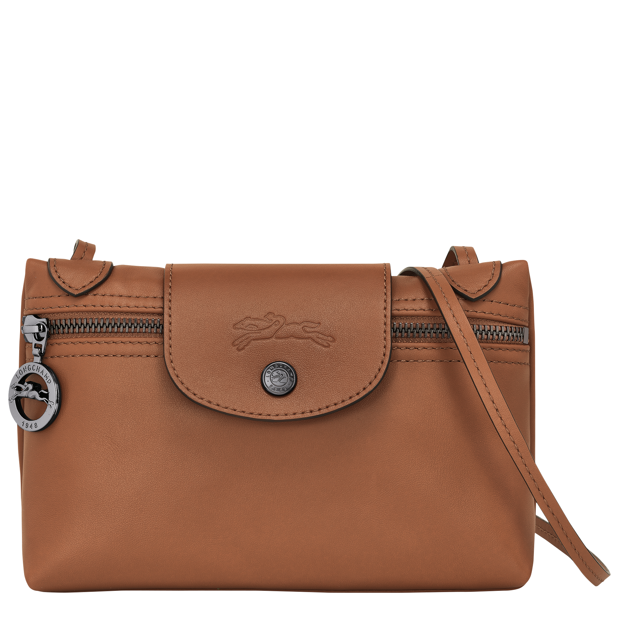 Le Pliage Xtra XS Crossbody bag Cognac - Leather | Longchamp TH