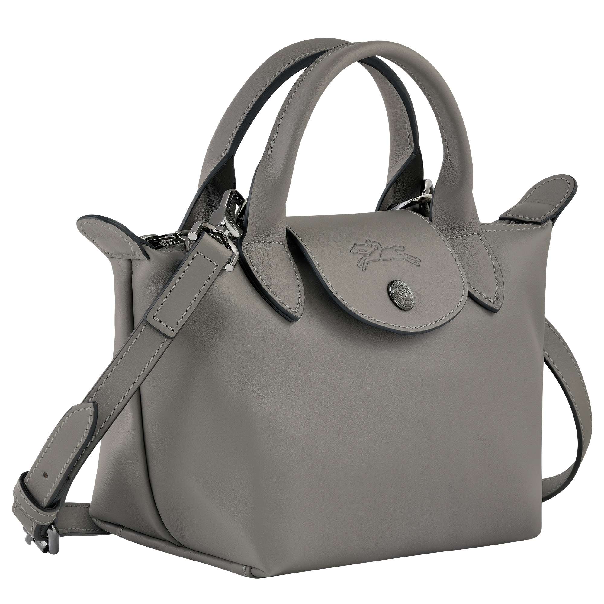 Le Pliage Xtra XS Handbag Turtledove - Leather | Longchamp TH