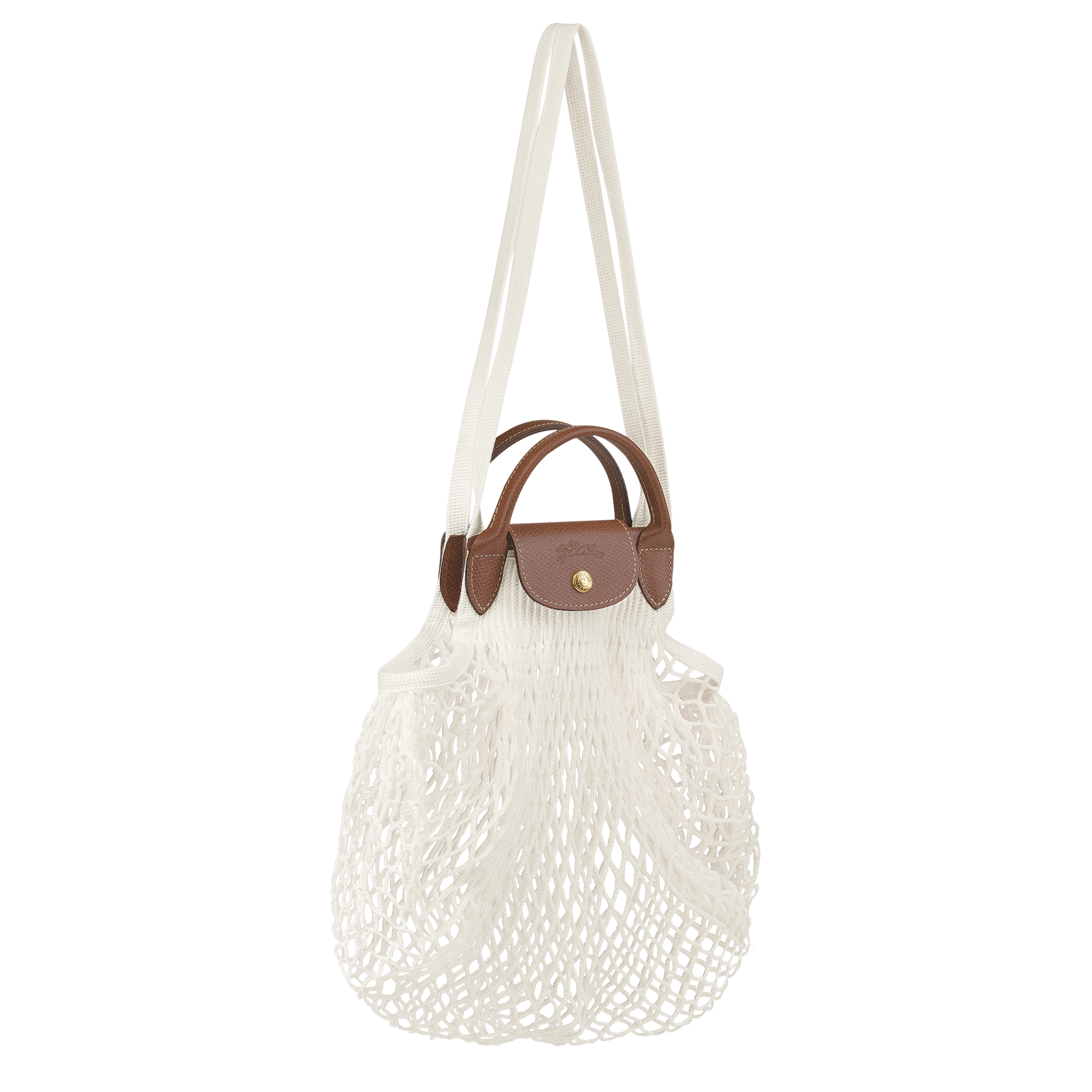 Le Pliage Filet L Mesh bag Ecru - Canvas | Longchamp TH